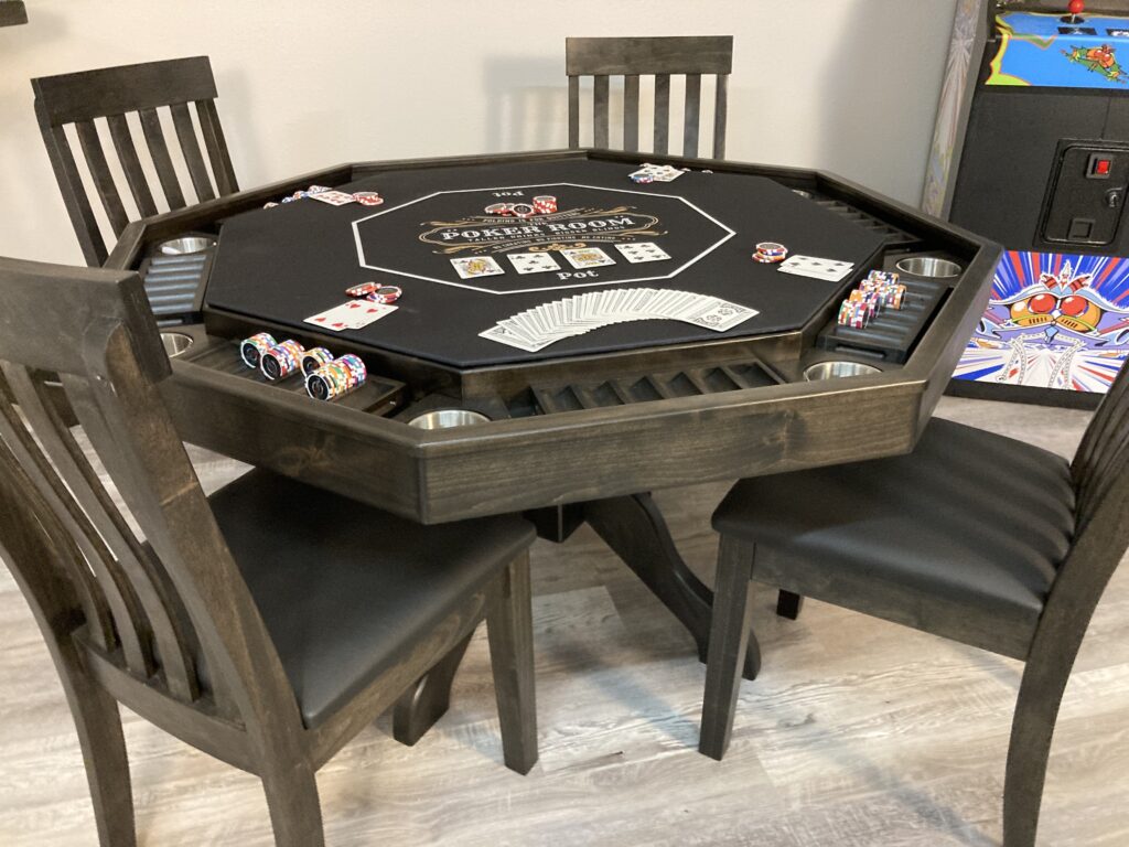 Pro 8 (54″) – Classic Custom Solid Wood Poker Gaming Table - Lost Mill ...